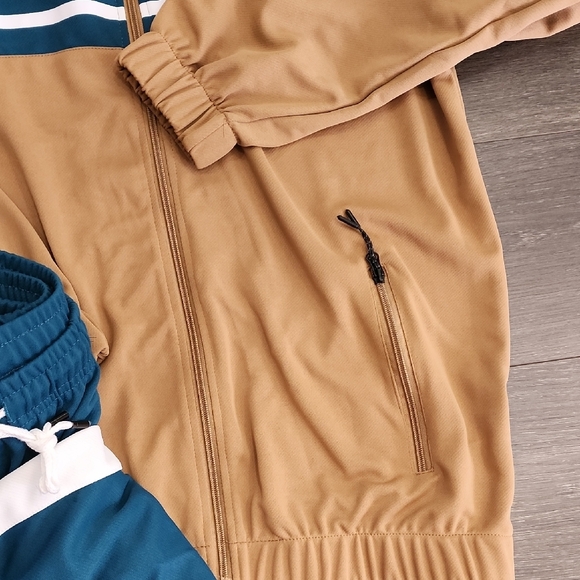 LBL Leading the Better Life | Suits & Blazers | Tan And Blue Tracksuit ...